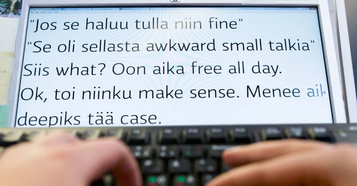 Finglish on ihan fine – kielten sekoittuminen kuuluu kielen kehitykseen ...