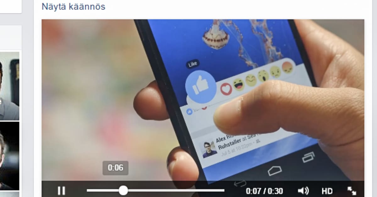 Facebook-päivityksiä voi kohta tykkäämisen lisäksi rakastaa tai vihata ...