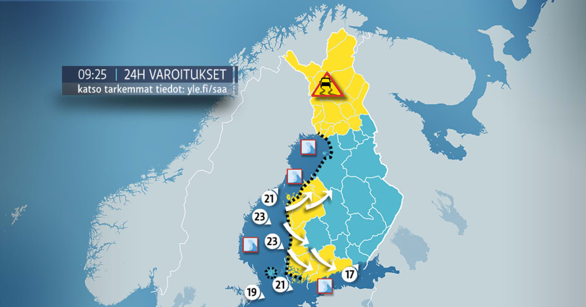 Myrsky tulossa joulupäiväksi: Merivesi nousee ja tuuli ulisee | Yle