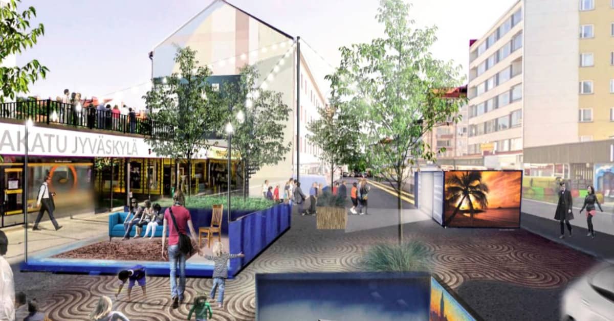 Kauppakadun pihakatu kohenee – monikäyttöiset siirtolavat kadulle tällä ...
