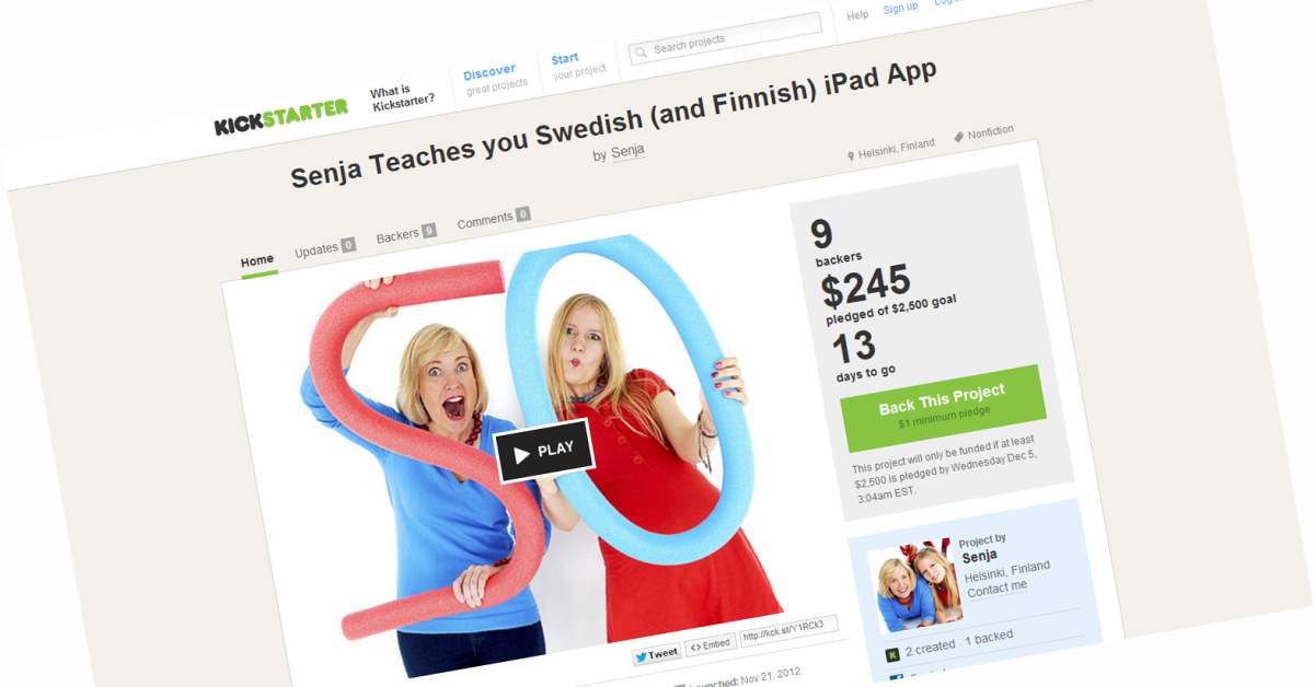 Senja Larsen samlar igen in pengar på nätet | Inrikes | Svenska Yle