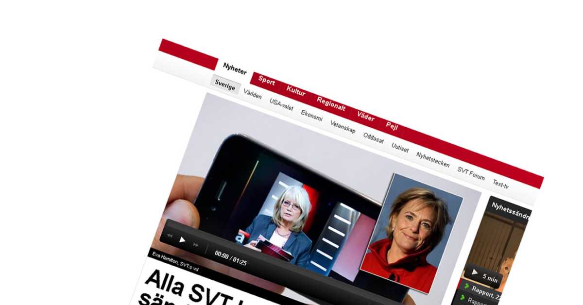 Alla SVT-kanaler ses snart på nätet | Utrikes | Svenska Yle