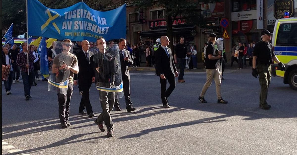 Tumult kring högerextrem marsch i Stockholm | Utrikes | Svenska Yle