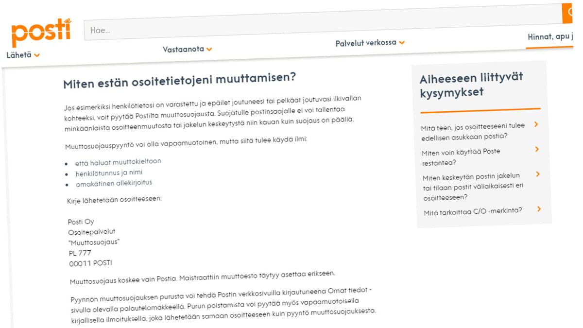 Kuka tahansa voi muuttaa osoitteesi paperilomakkeen täyttämällä – Posti ...