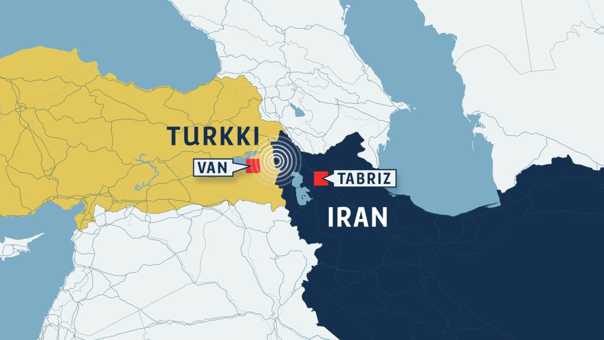 Turkin ja Iranin rajalla maanjäristys – viranomaisten mukaan ainakin ...