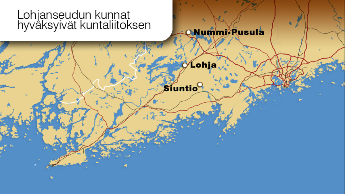 Nummi-Pusula, Siuntio ja Lohja antoivat tukensa kuntaliitokselle | Yle ...