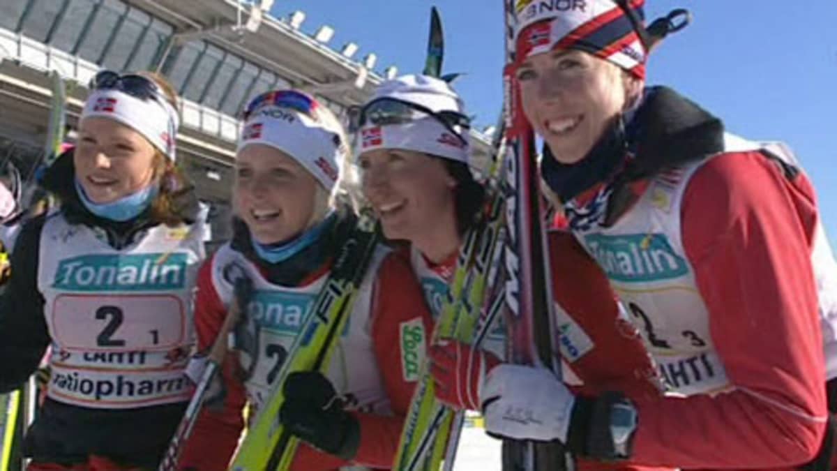 Norja juhli naisten viestissä Salpausselällä | Yle Urheilu