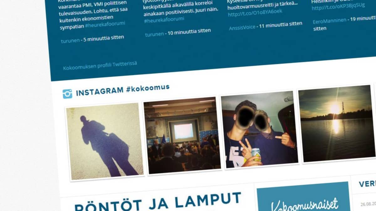Keskisormi tervehtii kansaa Kokoomuksen nettisivuilla - "En näe isoa ...