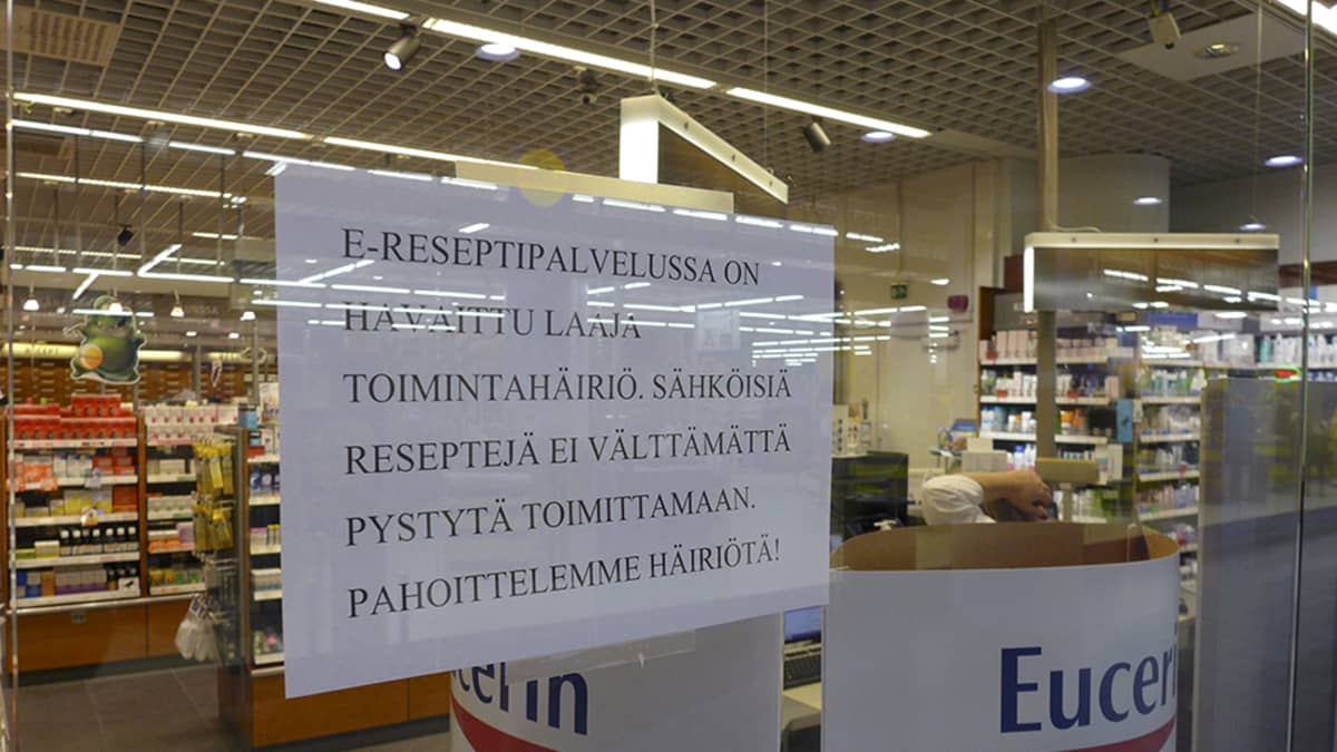 Sähköisen reseptin häiriötilanne ohi – toiminta palautui normaaliksi ...