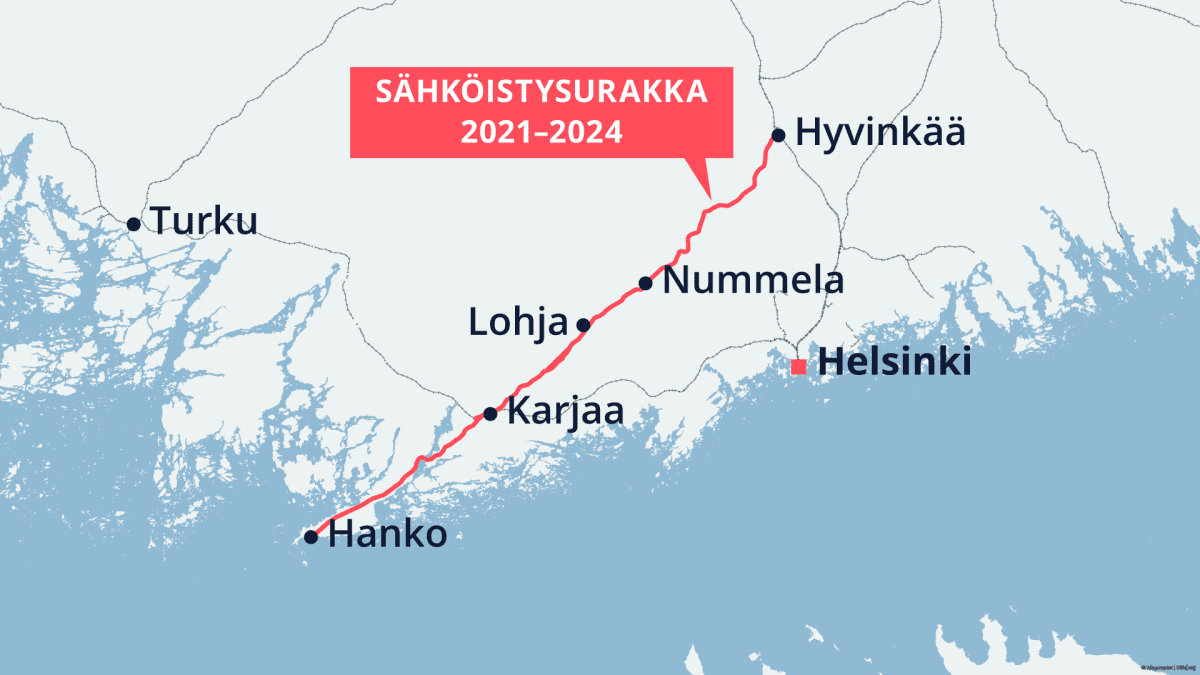 Lukuisia vaarallisia tasoristeyksiä poistuu Hangon ja Hyvinkään väliltä ...