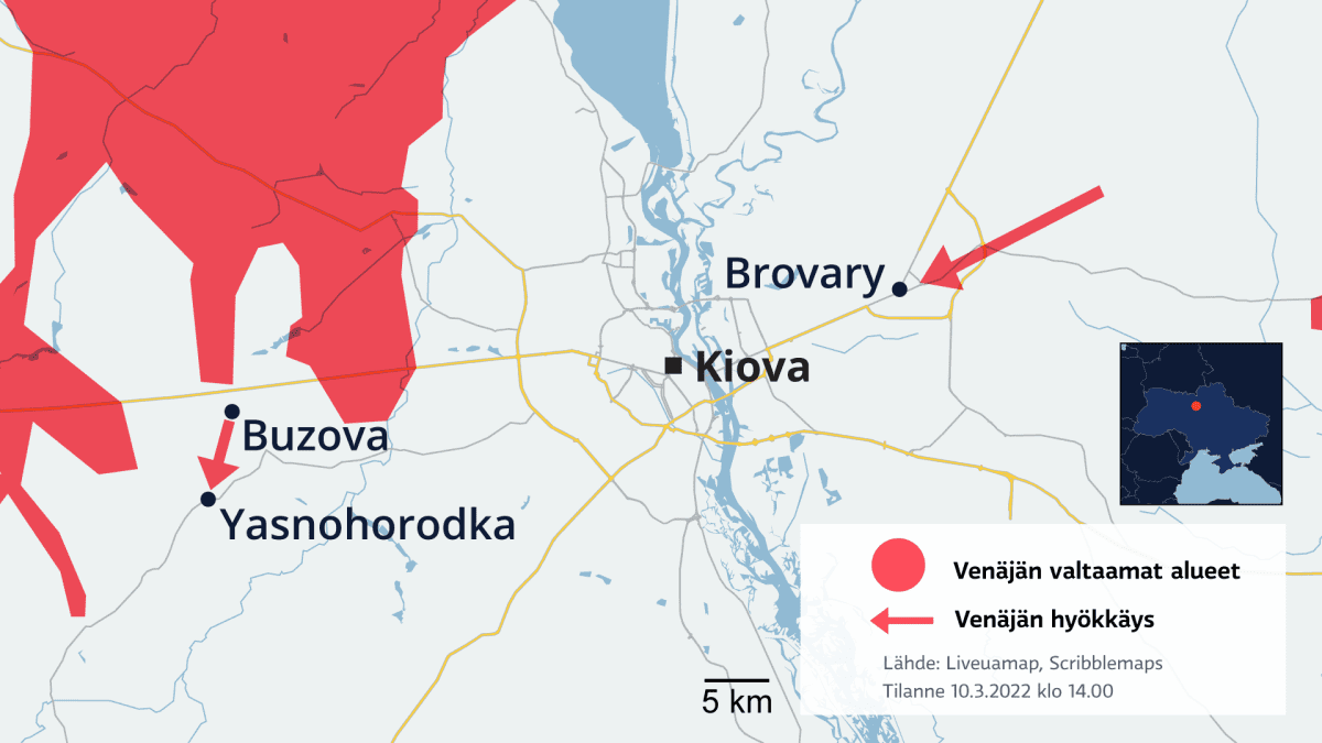 Kartat näyttävät tilanteen Ukrainan sodan tärkeimmillä rintamilla | Yle ...