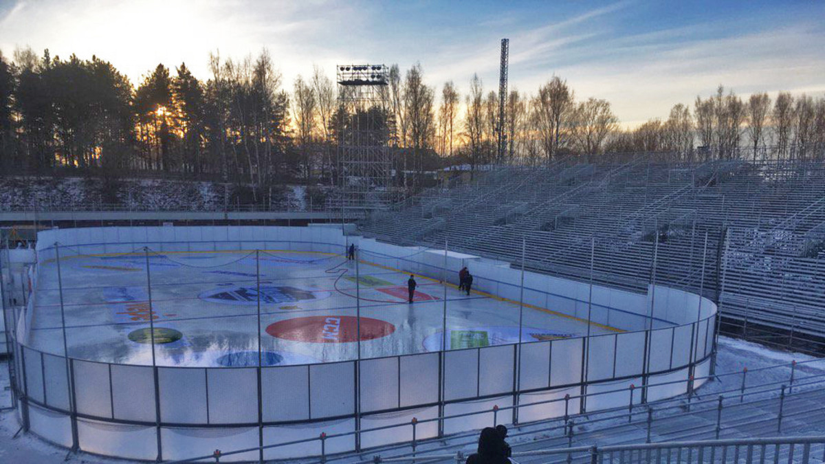 Our new outdoor rink in Tampere, Finland : r/hockey